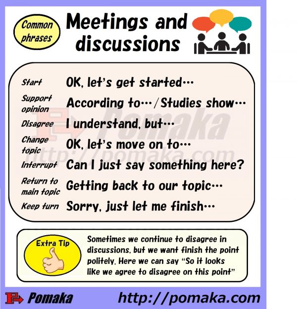 Are discussions difficult for you? – Pomaka English